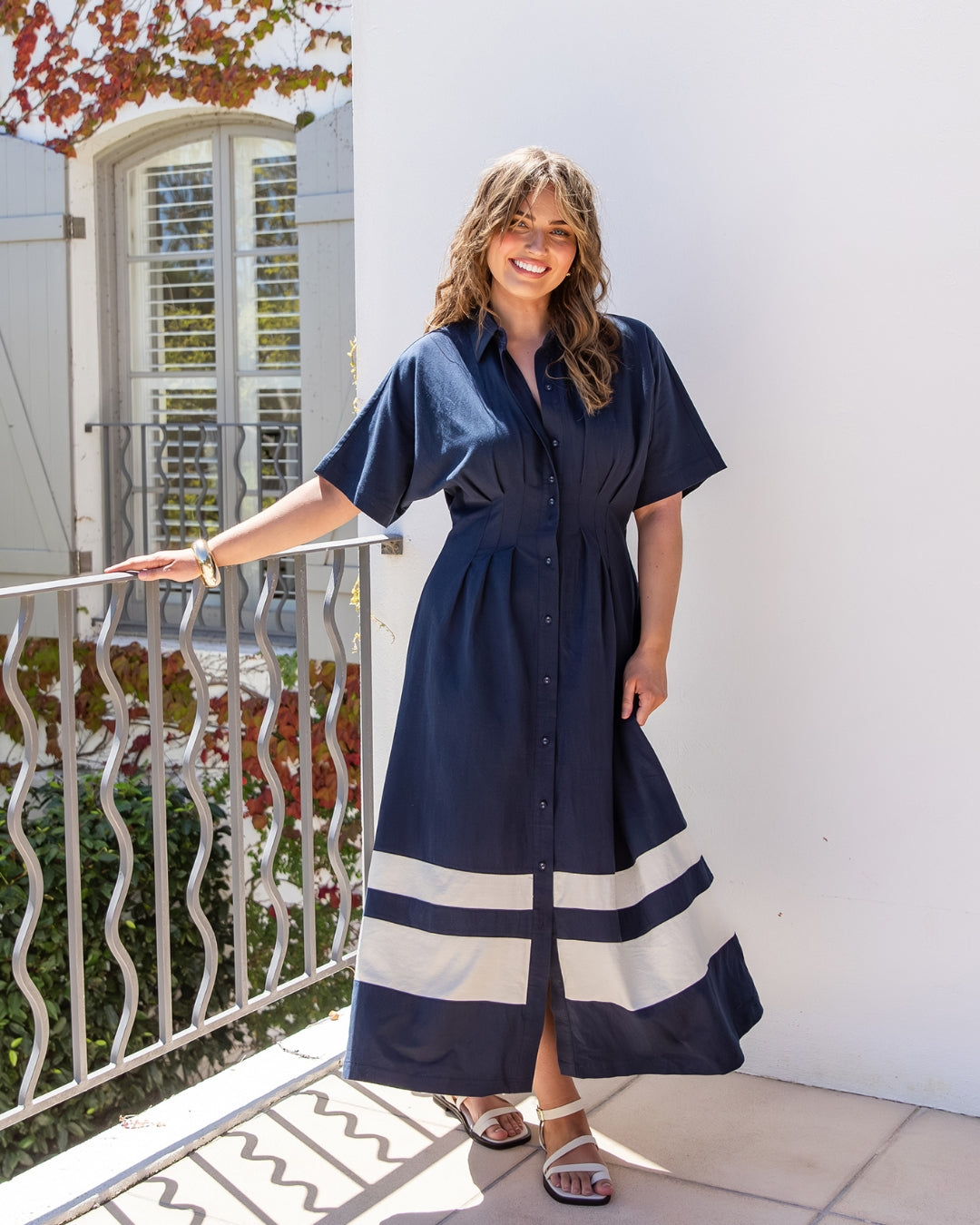 Elm Scarlet Midi Dress Navy – Chambers