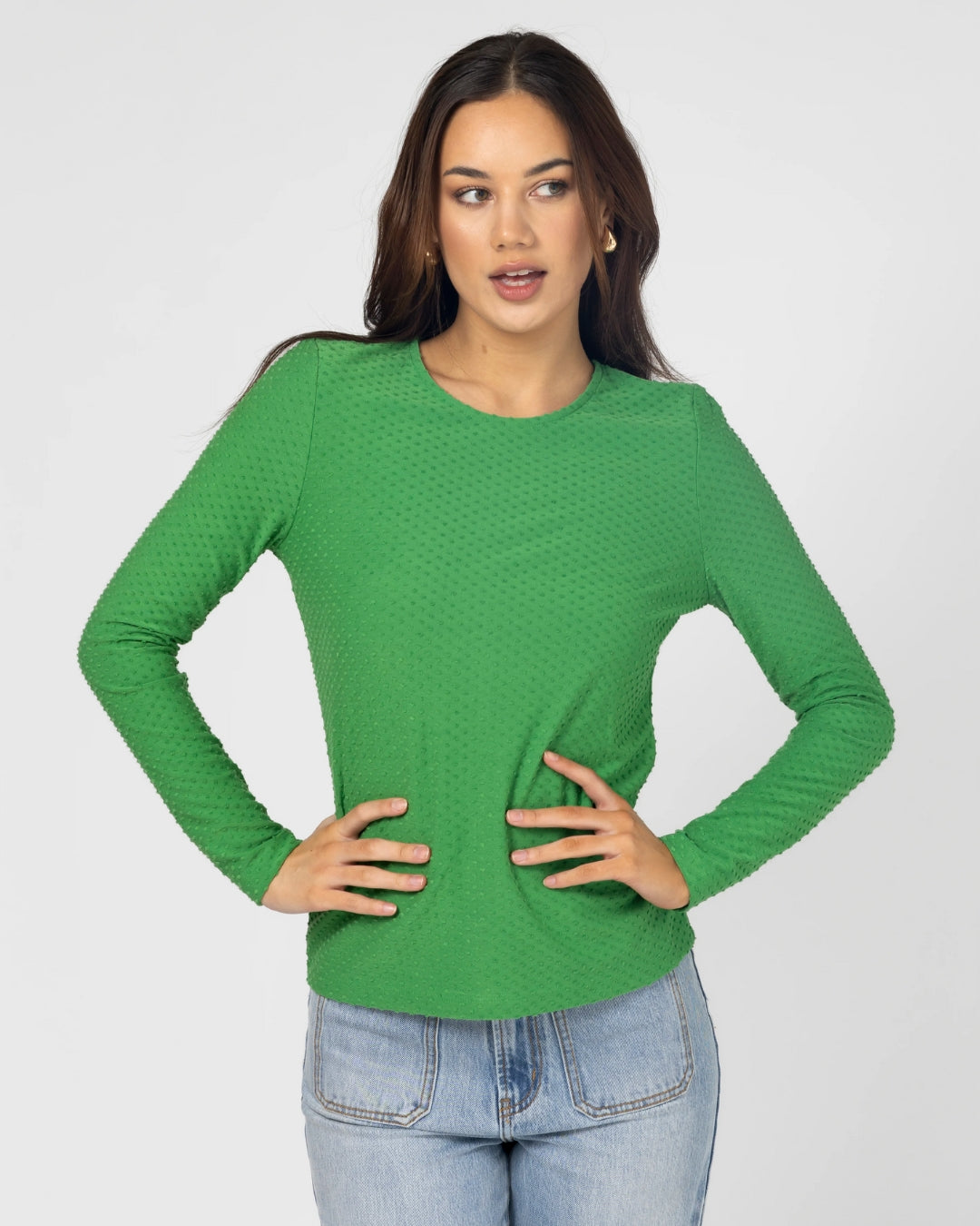Stella and Gemma Holiday Top Emerald – Chambers