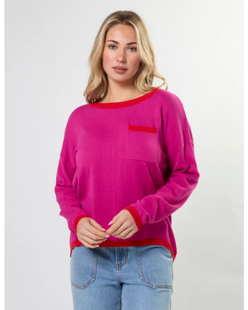 Stella and Gemma Street Jumper Crimson Crush – Chambers
